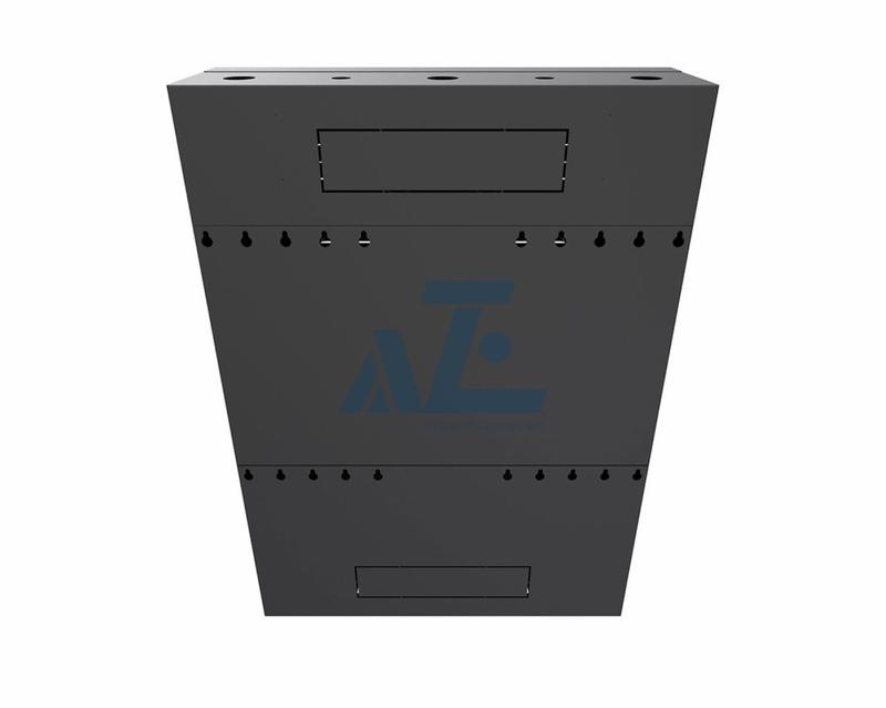 2U Vertical Wall Mount Rack Enclosure - 36 Inch Switch Depth | AZE